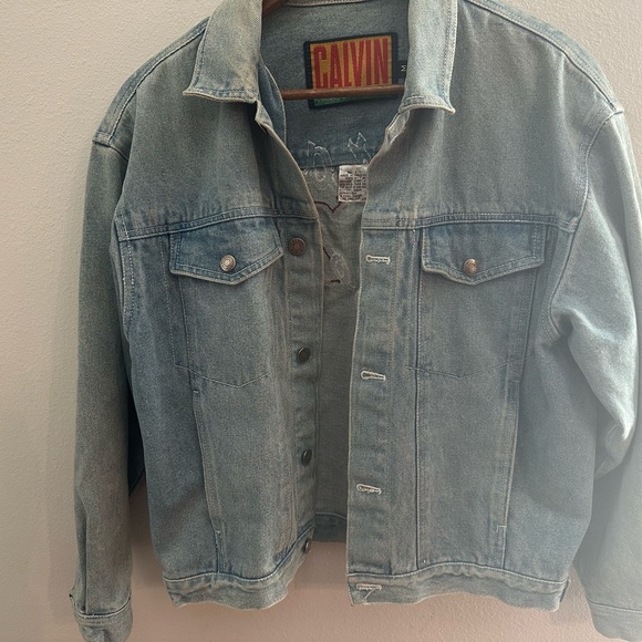 Calvin Klein | Jackets & Coats | Calvin Klein Delta Zeta Denim Jacket ...